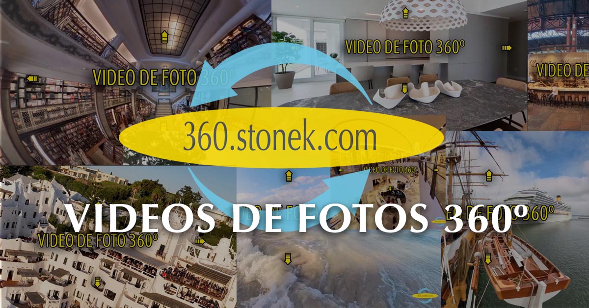 Videos creados a partir de fotos 360°